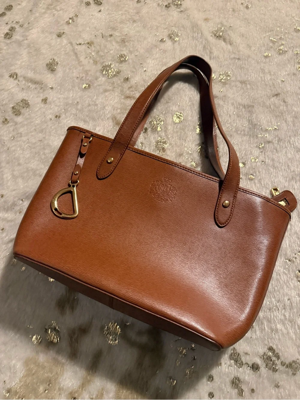 Ralph Lauren | Bags | Nwot Polo Ralph Lauren Tote Bag Brown Leather ...